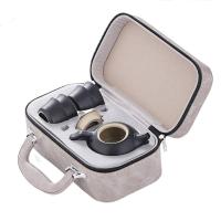 China 200ml Ceramic Porcelain Coffee Cup Portable Tea Tray Set for Japanese Outdoor Travel for sale