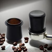 China 51/58mm Eco-Friendly Aluminum Alloy Coffee Sniffing Mug with Powder Feeder Dosing Cup for sale