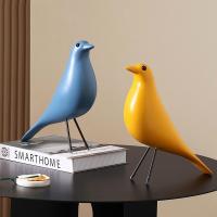 China Stylish Modern Simple Style Resin Bird Ornament for Home Decor in Multiple Colors for sale