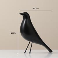 China Stylish Modern Simple Style Resin Bird Ornament for Home Decor in Multiple Colors for sale