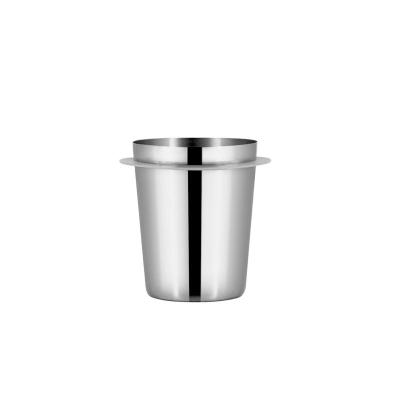 China Aluminum Alloy 51/58mm Espresso Dosing Cup Eco-Friendly Metal Coffee Sniffing Mug for sale