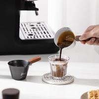 China Coffee Tea Tools Type Coffee Grinders Stainless Steel Measuring Cup with Spout Handle for sale