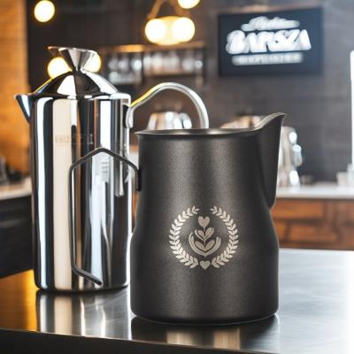 China Special 350ml/500ml Stainless Steel Espresso Coffee Pitcher with American Style Design for sale