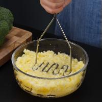 China Stainless Steel 201/304 Potato Masher Other Utensils Type Ergonomic Heavy-Duty Bamboo for sale