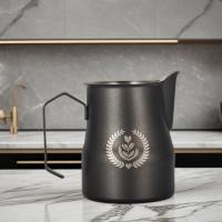 China Special Design 350ml/500ml Stainless Steel Latte Milk Jug for Stocked Espresso Coffee for sale