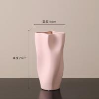 China Elegant Matt Glaze Nordic Ceramic Tabletop Vase for Modern Home and Wedding Decoration for sale