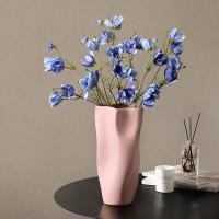 China Home Decoration Pieces Ceramic Vase with Simple Paper Basket Design and Matt Glaze for sale