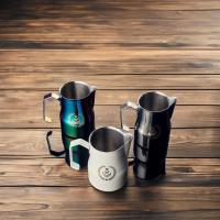 China Coffee Tea Tools 350ml/500ml Stainless Steel Latte Art Milk Pitcher for Espresso Jug for sale