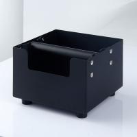 China Stainless Steel Cuboid Coffee Knock Box Removable Knock Bar Anti-Slip Base for Home for sale