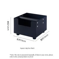 China Stainless Steel Cuboid Coffee Knock Box Removable Knock Bar Anti-Slip Base for Home for sale