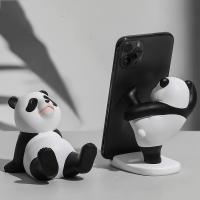 China Art Deco Design Style Bamboo Resin Stand for Phones and Tablets Featuring a Panda Design for sale