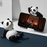 China Art Deco Design Style Bamboo Resin Stand for Phones and Tablets Featuring a Panda Design for sale