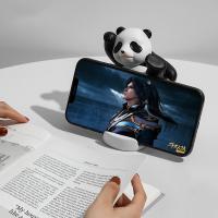 China Art Deco Design Style Bamboo Resin Stand for Phones and Tablets Featuring a Panda Design for sale