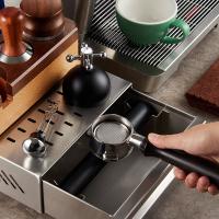 China Small Classic Style Heavy-Duty Stainless Steel Knock Box Perfect for Foam Milk in Commercial Settings for sale