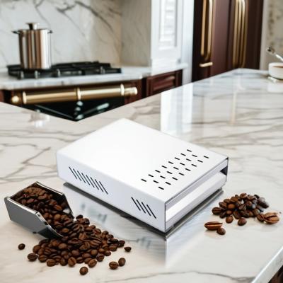 China Stainless Steel Drawer Type Bucket Rod for Classic Style Coffee Grounds Knock Container for sale