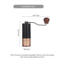 China Direct Black Stainless Steel Burr Handheld Coffee Grinder Modern Design Home Utensils for sale
