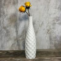 China Modern Tall White Capiz Shell Vase Exquisite Mother of Pearl Decor for Interior Design for sale