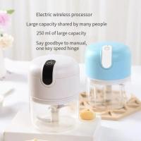 China Compact and Wireless USB Charging Electric Mini Garlic Crusher Press Blender Utensils for sale