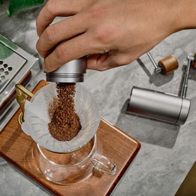China Adjustable Coarseness Modern Design Ceramic Burr Coffee Grinder for Kitchen or Travel for sale
