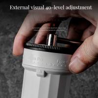 China Adjustable Settings Ceramic Burr Manual Coffee Grinder 30g Capacity Stainless Steel and Plastic for Travel for sale