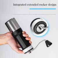 China Adjustable Settings Ceramic Burr Manual Coffee Grinder 30g Capacity Stainless Steel and Plastic for Travel for sale