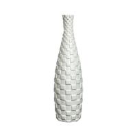 China Customized Logo Acceptable Elegant Modern Vintage Design Tall White Capiz Shell Vase for sale