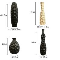 China MATT Glaze Type 16-Inch Slim Ceramic Flower Vase for Traditional Tabletop Decoration for sale