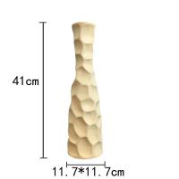 China MATT Glaze Type 16-Inch Slim Ceramic Flower Vase for Traditional Tabletop Decoration for sale