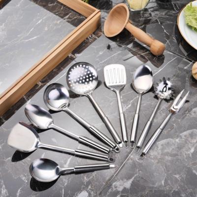 China Full Set Stainless Steel Cutlery-Silverware Light Gold Knife Fork Heavy Flatware Set for sale