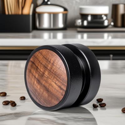 China 51mm 53mm 58.35mm Gravitational Force Espresso Tamper and Distributor with Silver Cap for sale