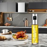 China Versatile Glass Spray Bottle 200ml for Oil Vinegar Soy Sauce BBQ Kitchen Dispenser for sale