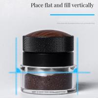 China 58mm Stainless Steel Espresso Tamper Set with Walnut Wood Cap Durable and Eco-Friendly for sale