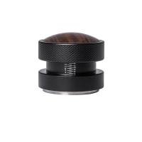 China 51mm 53mm 58.35mm Espresso Tamper Walnut Wood Cap Stainless Steel Base Metal Material for sale
