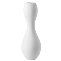 China Modern Minimalist Porcelain Vase with Elegant Black and White Bowling Ball Design for sale
