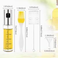 China Silver Lecythus Kitchen Home BBQ Sprayer for Grilling Oil Cooking Bottle Dispenser 2024 for sale