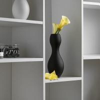 China Commercial Buyer's Favorite Ceramic Vase for Home Office in Black White Art Porcelain for sale