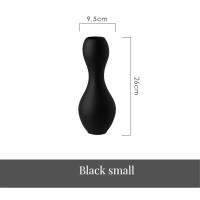 China Commercial Buyer's Favorite Ceramic Vase for Home Office in Black White Art Porcelain for sale