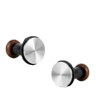China Baristas' Essential Adjustable Depth 51/53/58mm Coffee Tamper Set with Solid Wood Handle for sale
