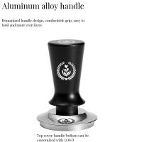 China Baristas' Choice Custom Logo Aluminium Alloy Coffee Tamper with Spring Load Calibrated for sale