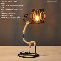 China Romantic Girl Design Silver Iron Candlestick Holder for Wedding and Living Room Decor for sale
