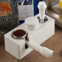 China Stainless Steel Modern ABS Espresso Coffee Tamper Stand with Portafilter Holder Home for sale