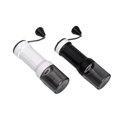 China 30g Capacity Plastic Body Manual Coffee Grinder with External Adjustable Ceramic Burr for sale
