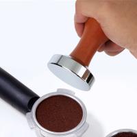 China Metal Plastic Type Coffee Tamper Portable 51mm 53mm 58mm Espresso Tamper for Baristas for sale