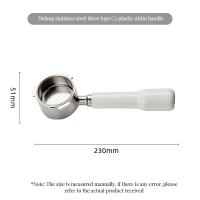 China Thanksgiving Special 51mm Ceramic Espresso Bottomless Portafilter with Wooden Handle for sale