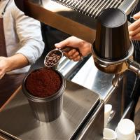 China Customizable 58mm Stainless Steel Coffee Dosing Cup for Accurate Barista Measurement for sale
