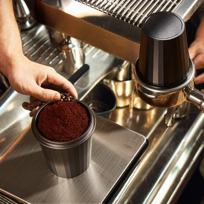 China Baristas' Favorite Customized Stainless Steel Coffee Powder Cup with Foam Milk Function for sale