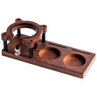 China 58mm Portafilters Solid Wood Tamping Station for All Tamper Sizes Organize Your Home for sale