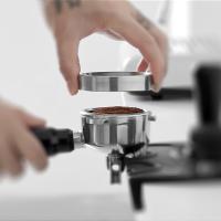 China Stainless Steel Coffee Beans Tamper Eco-Friendly 51MM 58MM Magnetic Coffee Dosing Ring for sale