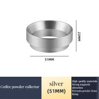 China Stainless Steel Coffee Beans Tamper Eco-Friendly 51MM 58MM Magnetic Coffee Dosing Ring for sale