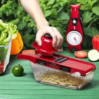China 16-Function Healthy Meal Prep Slicer Food Grade Bamboo Material for Fruit Vegetable Tools for sale